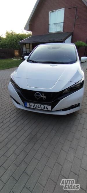 Balts Nissan Leaf 2023 Klaipėda, ar dzinēja tilpumu 0.00 L un nobraukumu 85 tūkst. km par 21500 €, foto 3 vietnē AUTOMOTO.COM.LV