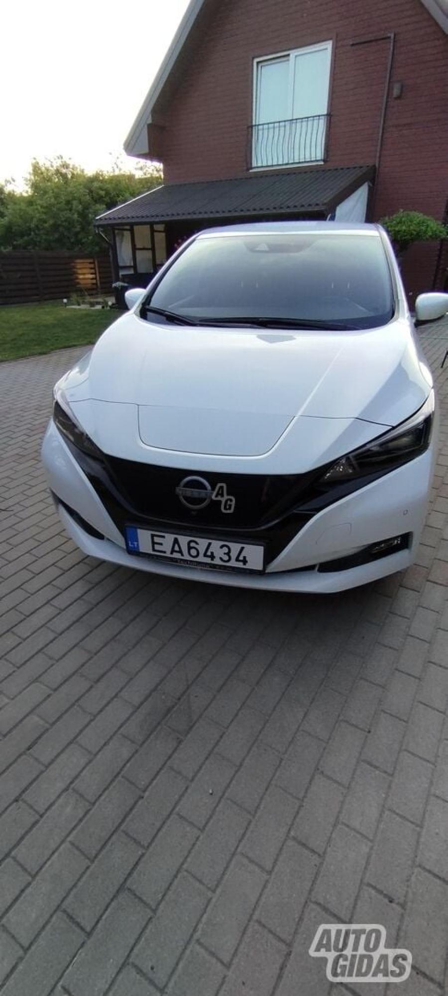 Balts Nissan Leaf 2023 Klaipėda, ar dzinēja tilpumu 0.00 L un nobraukumu 85 tūkst. km par 21500 €, foto 3 vietnē AUTOMOTO.COM.LV