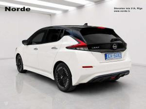 White Nissan Leaf 2023 in Riga, with an engine capacity of 0.00 L and mileage of 68 thousand km for 16890 €, photo 4 on AUTOMOTO.COM.LV