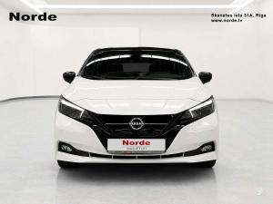 White Nissan Leaf 2023 in Riga, with an engine capacity of 0.00 L and mileage of 68 thousand km for 16890 €, photo 6 on AUTOMOTO.COM.LV