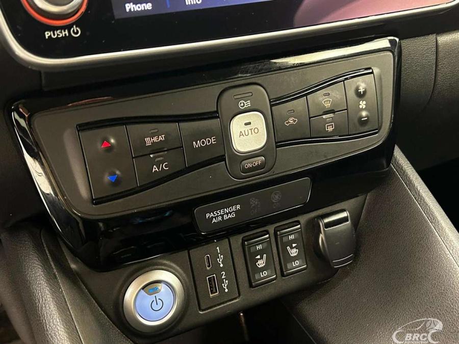 White Nissan Leaf 2023 in Vilnius, with an engine capacity of 0.00 L and mileage of 115 thousand km for 18300 €, photo 20 on AUTOMOTO.COM.LV