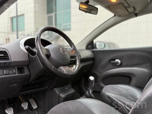 Black Nissan Micra 2006 in Riga, with an engine capacity of 1.30 L and mileage of 0 thousand km for 3500 €, photo 5 on AUTOMOTO.COM.LV