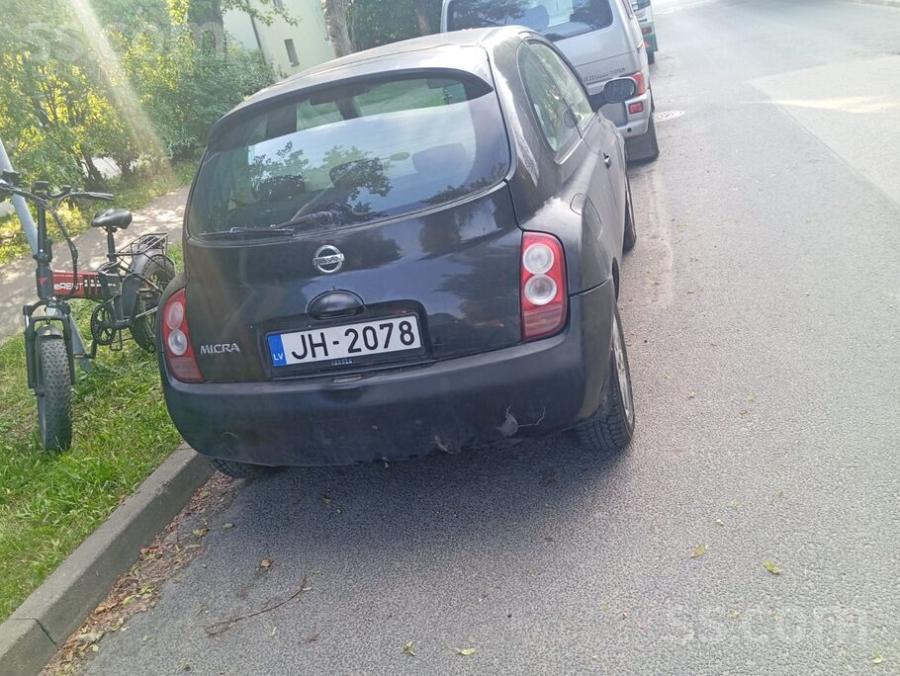 Melns Nissan Micra 2003 Rīga, ar dzinēja tilpumu 1.40 L un nobraukumu 286 tūkst. km par 250 €, foto 1 vietnē AUTOMOTO.COM.LV