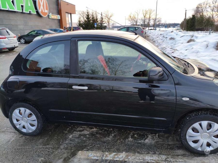 Melns Nissan Micra 2010 Širvintos, ar dzinēja tilpumu 1.24 L un nobraukumu 141 tūkst. km par 2100 €, foto 3 vietnē AUTOMOTO.COM.LV