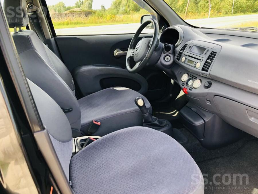 Melns Nissan Micra 2003 Jēkabpils, ar dzinēja tilpumu 1.20 L un nobraukumu 231 tūkst. km par 1250 €, foto 5 vietnē AUTOMOTO.COM.LV