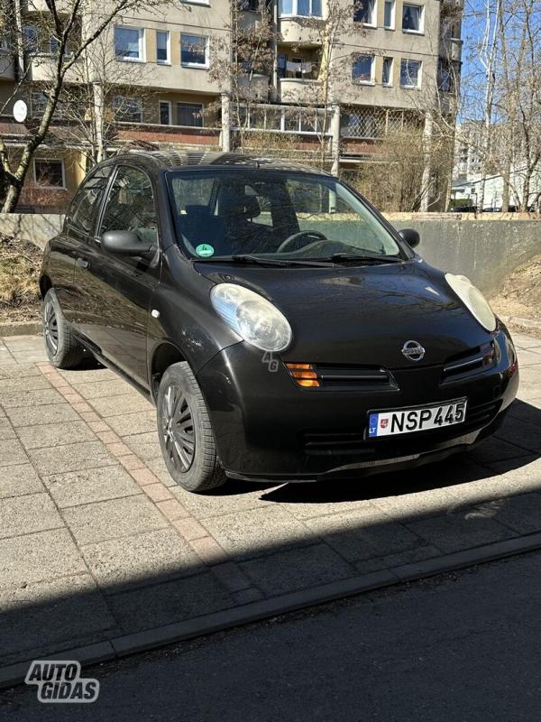 Melns Nissan Micra 2004 Viļņa, ar dzinēja tilpumu 1.20 L un nobraukumu 118 tūkst. km par 1600 €, foto 1 vietnē AUTOMOTO.COM.LV