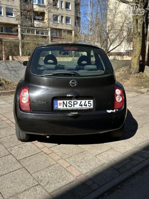 Melns Nissan Micra 2004 Viļņa, ar dzinēja tilpumu 1.20 L un nobraukumu 118 tūkst. km par 1600 €, foto 4 vietnē AUTOMOTO.COM.LV