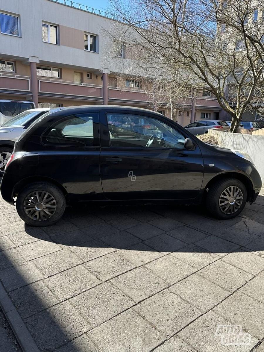 Melns Nissan Micra 2004 Viļņa, ar dzinēja tilpumu 1.20 L un nobraukumu 118 tūkst. km par 1600 €, foto 5 vietnē AUTOMOTO.COM.LV