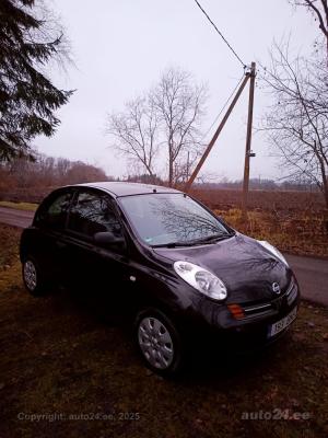 Melns Nissan Micra 2005 Tallina, ar dzinēja tilpumu 1.20 L un nobraukumu 226 tūkst. km par 1900 €, foto  vietnē AUTOMOTO.COM.LV