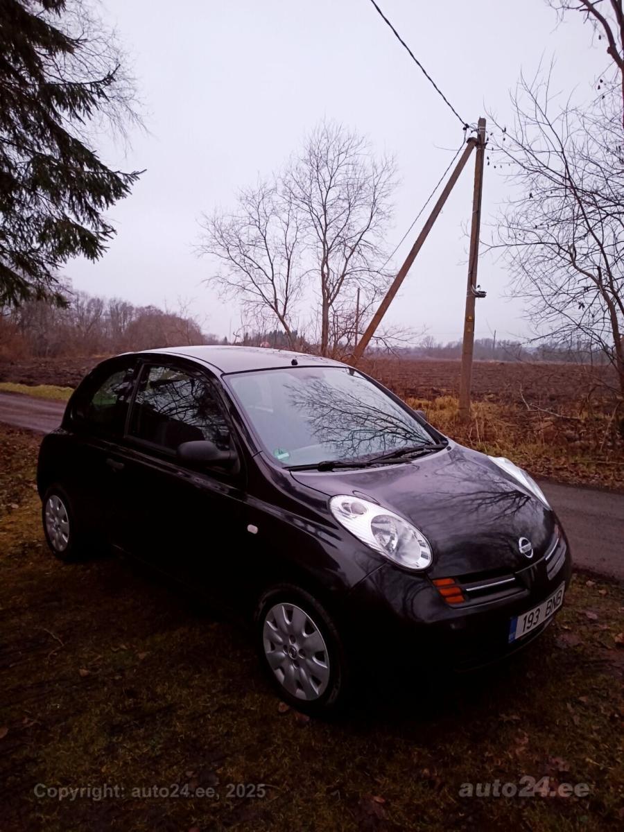 Melns Nissan Micra 2005 Tallina, ar dzinēja tilpumu 1.20 L un nobraukumu 226 tūkst. km par 1900 €, foto 1 vietnē AUTOMOTO.COM.LV