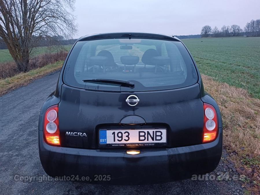 Melns Nissan Micra 2005 Tallina, ar dzinēja tilpumu 1.20 L un nobraukumu 226 tūkst. km par 1900 €, foto 7 vietnē AUTOMOTO.COM.LV