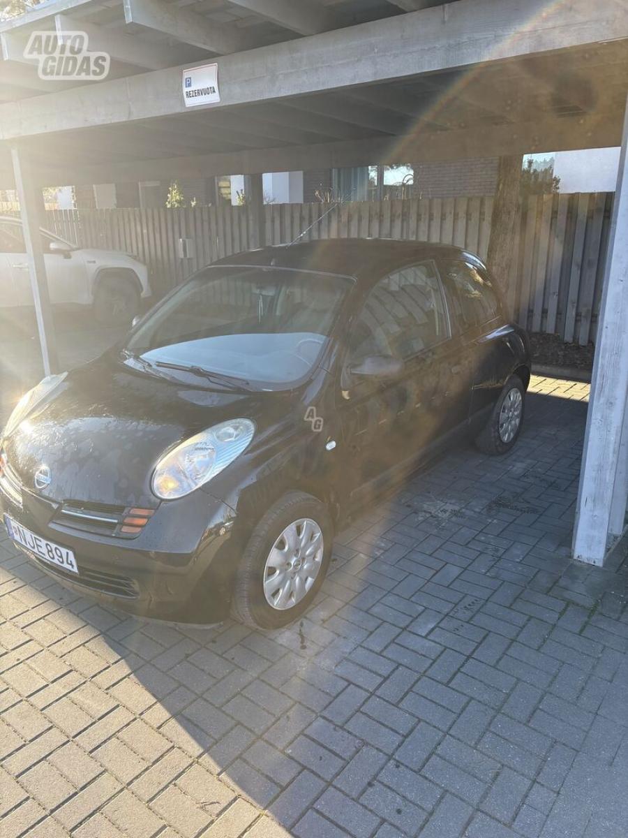 Melns Nissan Micra 2005 Viļņa, ar dzinēja tilpumu 1.20 L un nobraukumu 355 tūkst. km par 1399 €, foto 4 vietnē AUTOMOTO.COM.LV
