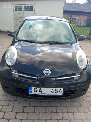 Black Nissan Micra 2006 in Riga, with an engine capacity of 1.20 L and mileage of 118 thousand km for 2500 €, photo 2 on AUTOMOTO.COM.LV