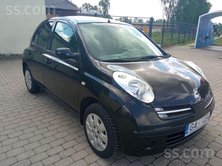 Black Nissan Micra 2006 in Riga, with an engine capacity of 1.20 L and mileage of 118 thousand km for 2500 €, photo 5 on AUTOMOTO.COM.LV