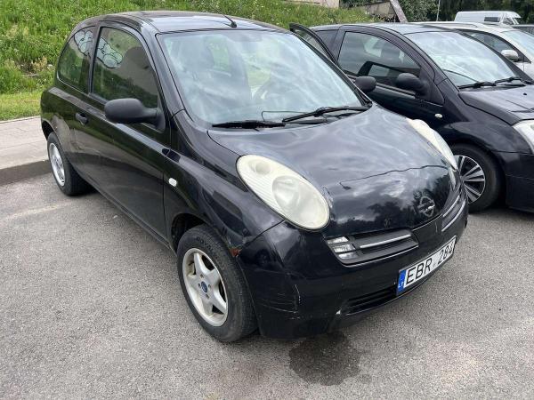 Melns Nissan Micra 2006 Viļņa, ar dzinēja tilpumu 1.24 L un nobraukumu 65 tūkst. km par 390 €, foto 1 vietnē AUTOMOTO.COM.LV