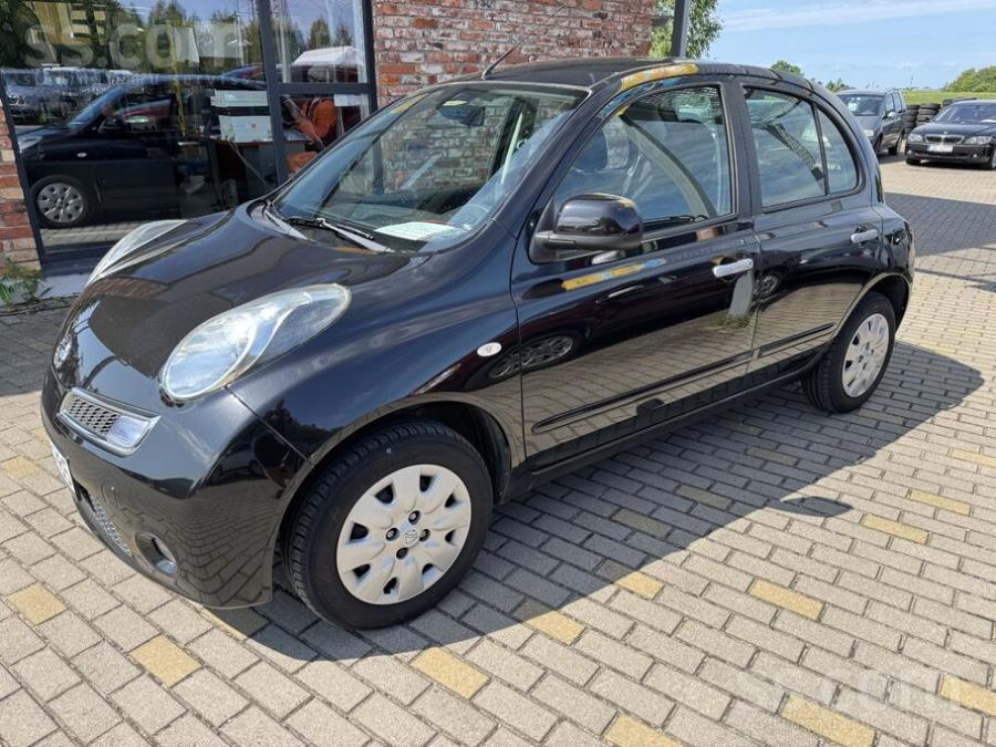 Black Nissan Micra 2009 in Talsi, with an engine capacity of 1.20 L and mileage of 237 thousand km for 2895 €, photo 1 on AUTOMOTO.COM.LV