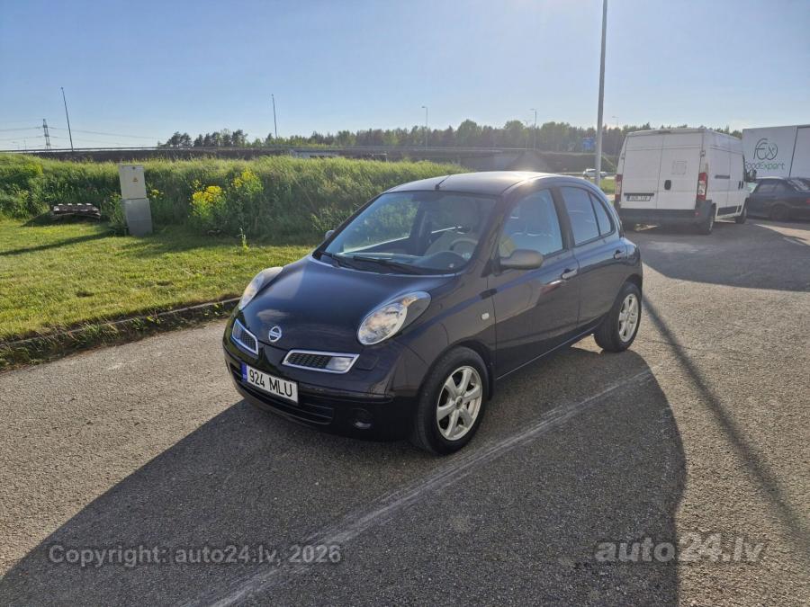 Black Nissan Micra 2009 in Tallinn, with an engine capacity of 1.20 L and mileage of 160 thousand km for 2600 €, photo 5 on AUTOMOTO.COM.LV