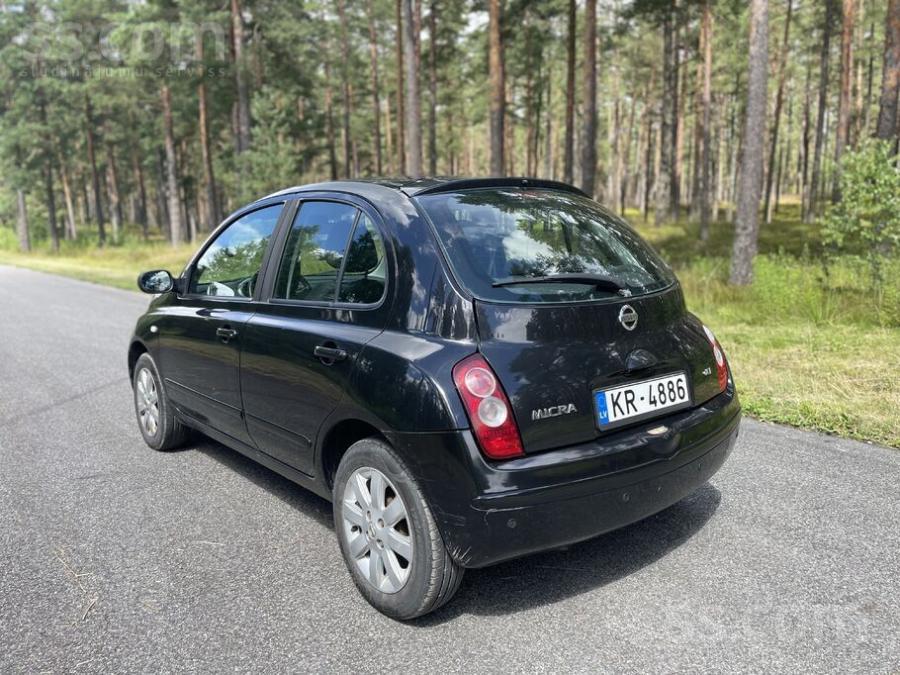 Black Nissan Micra 2009 in Riga, with an engine capacity of 1.50 L and mileage of 222 thousand km for 2200 €, photo 4 on AUTOMOTO.COM.LV
