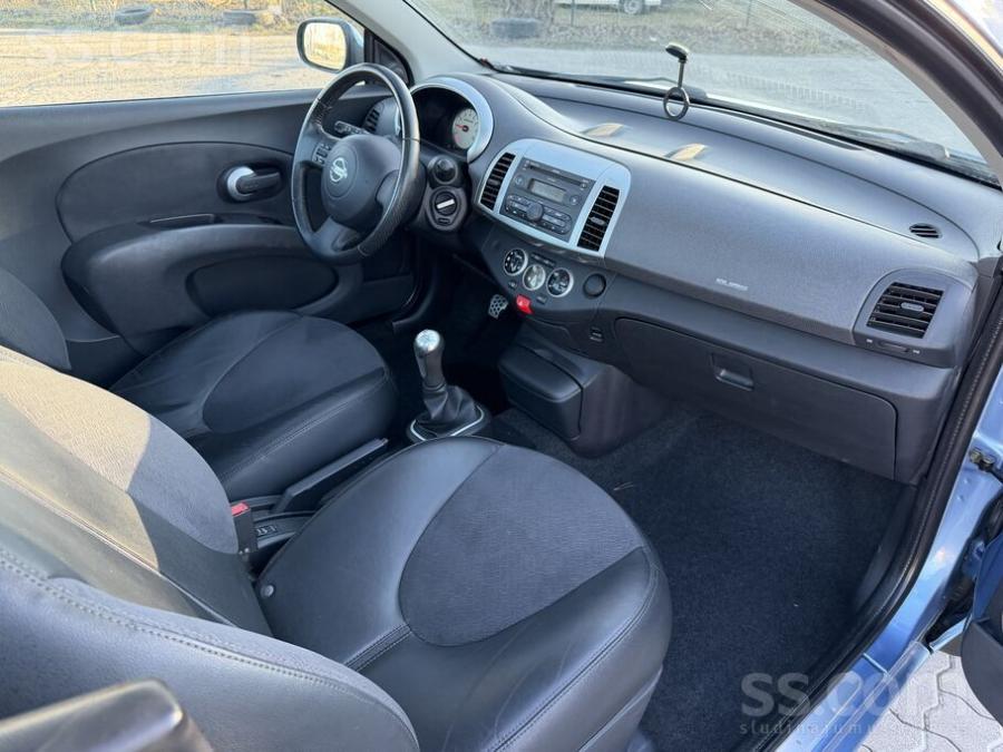 Blue Nissan Micra 2006 in Riga, with an engine capacity of 1.60 L and mileage of 0 thousand km for 3999 €, photo 11 on AUTOMOTO.COM.LV
