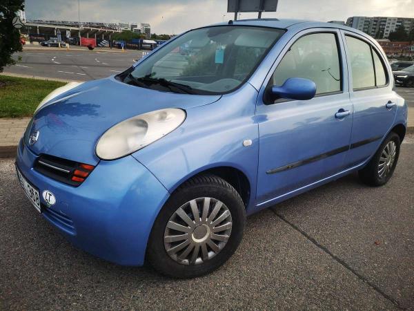 Zils Nissan Micra 2003 Viļņa, ar dzinēja tilpumu 1.20 L un nobraukumu 215 tūkst. km par 1350 €, foto 1 vietnē AUTOMOTO.COM.LV