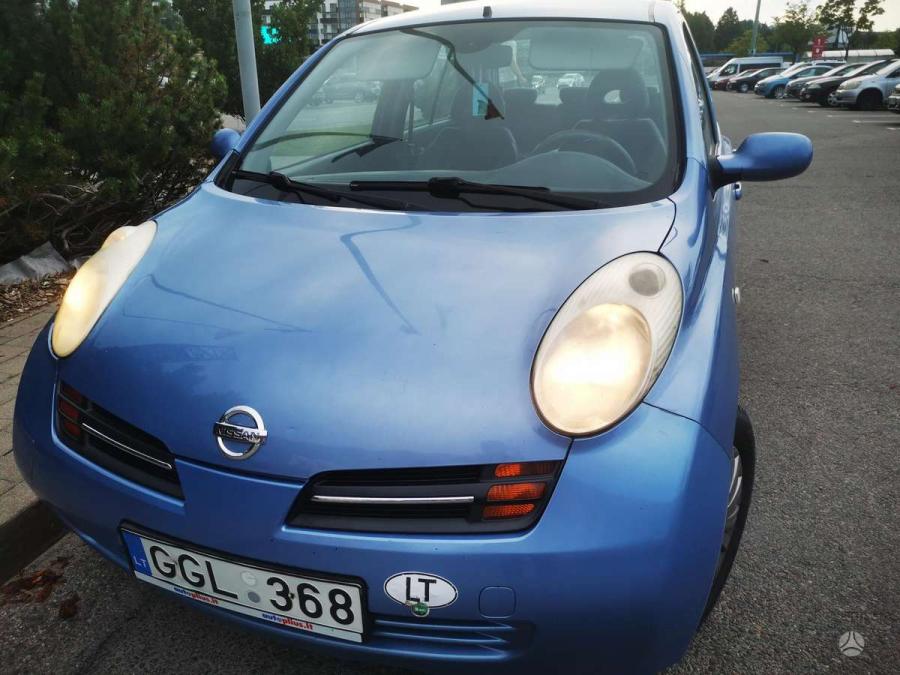 Blue Nissan Micra 2003 in Vilnius, with an engine capacity of 1.20 L and mileage of 215 thousand km for 1350 €, photo 5 on AUTOMOTO.COM.LV