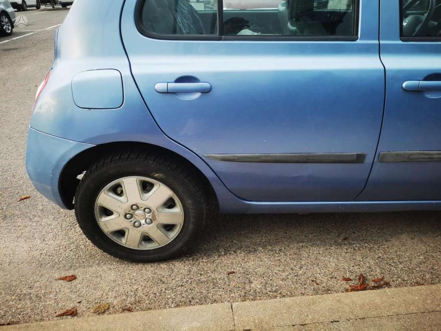 Blue Nissan Micra 2003 in Vilnius, with an engine capacity of 1.20 L and mileage of 215 thousand km for 1350 €, photo 6 on AUTOMOTO.COM.LV