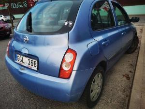 Blue Nissan Micra 2003 in Vilnius, with an engine capacity of 1.20 L and mileage of 215 thousand km for 1350 €, photo 7 on AUTOMOTO.COM.LV