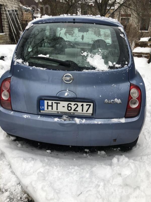 Blue Nissan Micra 2004 in Jelgava, with an engine capacity of 1.20 L and mileage of 0 thousand km for 500 €, photo 2 on AUTOMOTO.COM.LV