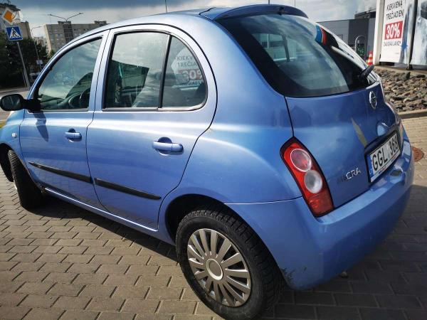 Zils Nissan Micra 2004 Viļņa, ar dzinēja tilpumu 1.24 L un nobraukumu 210 tūkst. km par 1111 €, foto 3 vietnē AUTOMOTO.COM.LV