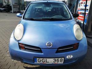Blue Nissan Micra 2004 in Vilnius, with an engine capacity of 1.24 L and mileage of 210 thousand km for 1111 €, photo 8 on AUTOMOTO.COM.LV