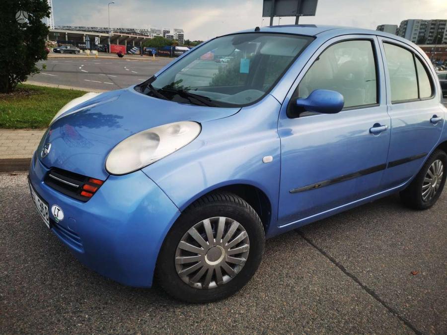 Blue Nissan Micra 2004 in Vilnius, with an engine capacity of 1.30 L and mileage of 210 thousand km for 1350 €, photo 16 on AUTOMOTO.COM.LV