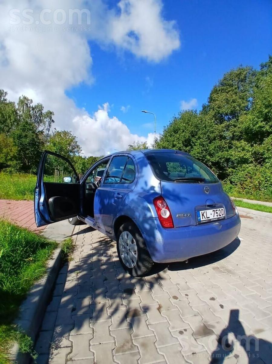 Blue Nissan Micra 2004 in Riga, with an engine capacity of 1.20 L and mileage of 283 thousand km for 1250 €, photo 1 on AUTOMOTO.COM.LV