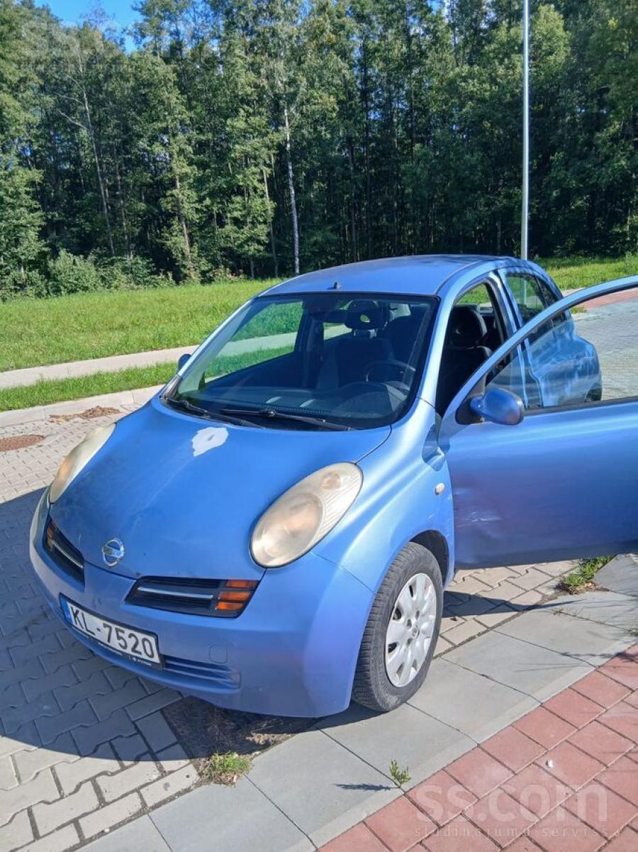 Blue Nissan Micra 2004 in Riga, with an engine capacity of 1.20 L and mileage of 283 thousand km for 1250 €, photo 4 on AUTOMOTO.COM.LV
