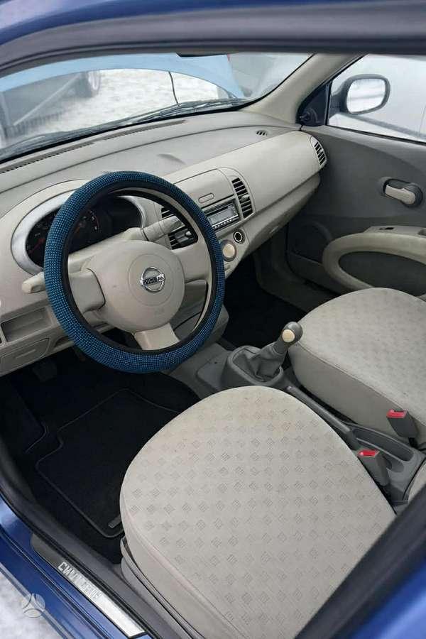 Blue Nissan Micra 2005 in Kaunas, with an engine capacity of 1.50 L and mileage of 245 thousand km for 599 €, photo 8 on AUTOMOTO.COM.LV