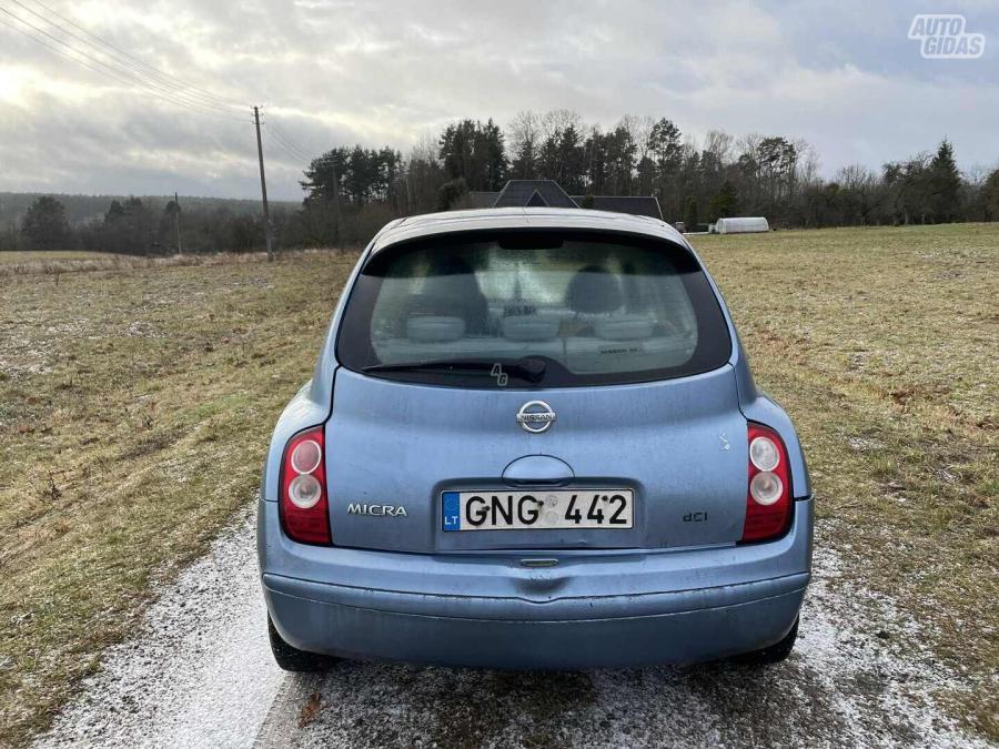 Blue Nissan Micra 2006 in Birstonas, with an engine capacity of 1.50 L and mileage of 273 thousand km for 600 €, photo 4 on AUTOMOTO.COM.LV