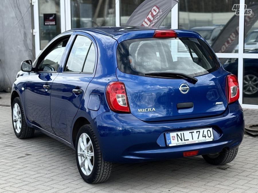 Blue Nissan Micra 2014 in Radviliskis, with an engine capacity of 1.20 L and mileage of 36 thousand km for 5250 €, photo 10 on AUTOMOTO.COM.LV
