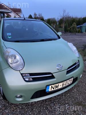 Zaļš Nissan Micra 2006 Rīga, ar dzinēja tilpumu 1.40 L un nobraukumu 174 tūkst. km par 3500 €, foto  vietnē AUTOMOTO.COM.LV
