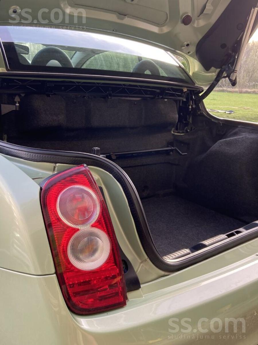 Zaļš Nissan Micra 2006 Rīga, ar dzinēja tilpumu 1.40 L un nobraukumu 174 tūkst. km par 3500 €, foto 4 vietnē AUTOMOTO.COM.LV