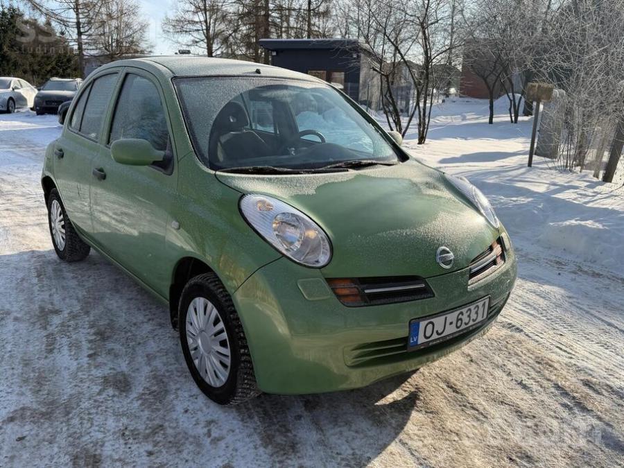 Green Nissan Micra 2003 in Ogre, with an engine capacity of 1.20 L and mileage of 0 thousand km for 1990 €, photo 3 on AUTOMOTO.COM.LV