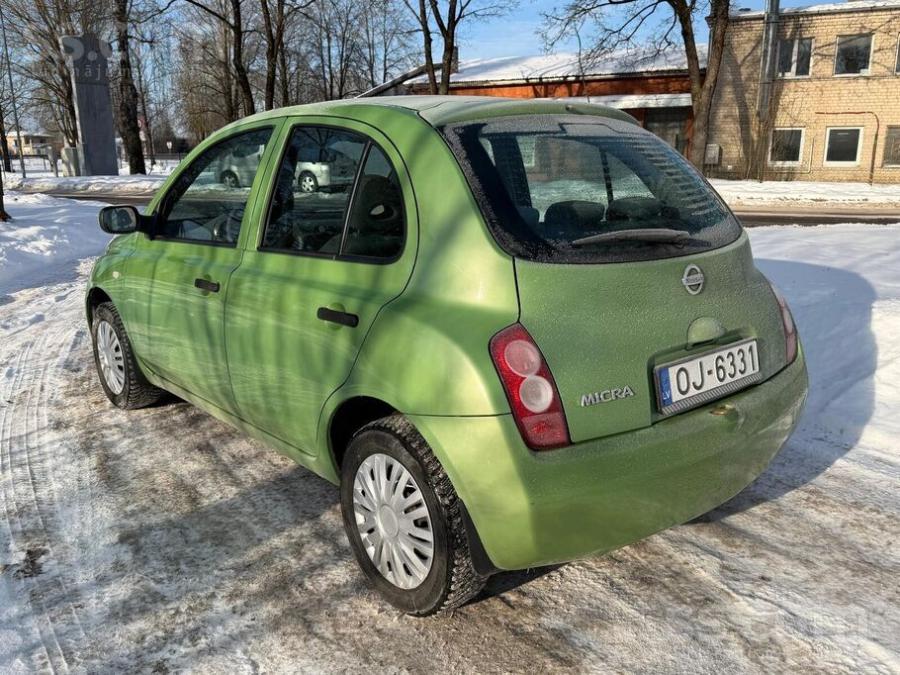 Green Nissan Micra 2003 in Ogre, with an engine capacity of 1.20 L and mileage of 0 thousand km for 1990 €, photo 4 on AUTOMOTO.COM.LV