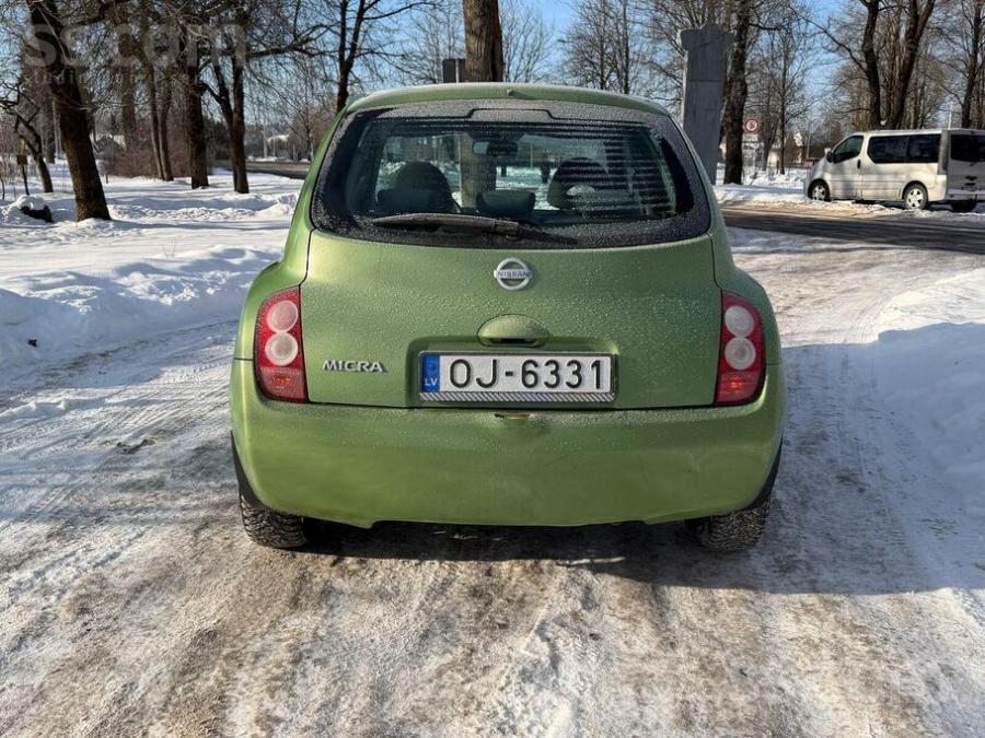 Green Nissan Micra 2003 in Ogre, with an engine capacity of 1.20 L and mileage of 0 thousand km for 1990 €, photo 5 on AUTOMOTO.COM.LV