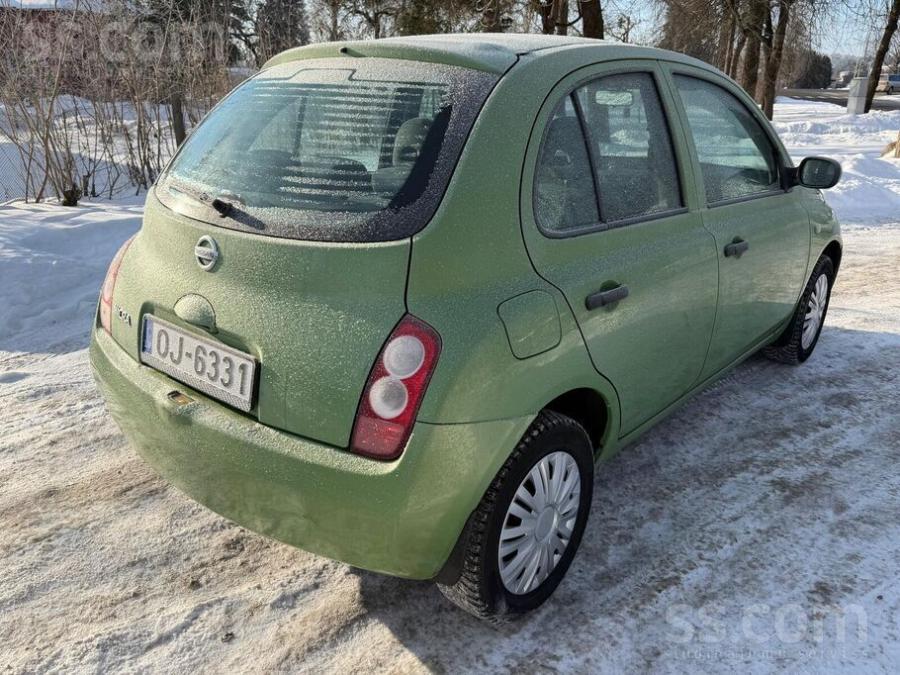 Green Nissan Micra 2003 in Ogre, with an engine capacity of 1.20 L and mileage of 0 thousand km for 1990 €, photo 6 on AUTOMOTO.COM.LV