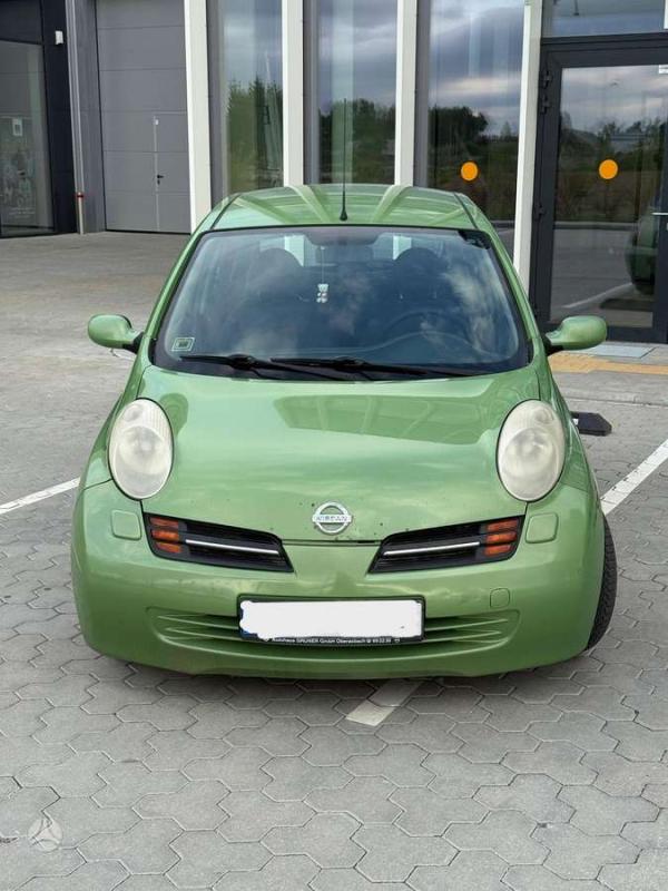 Green Nissan Micra 2003 in Vilnius, with an engine capacity of 1.24 L and mileage of 206 thousand km for 700 €, photo 5 on AUTOMOTO.COM.LV