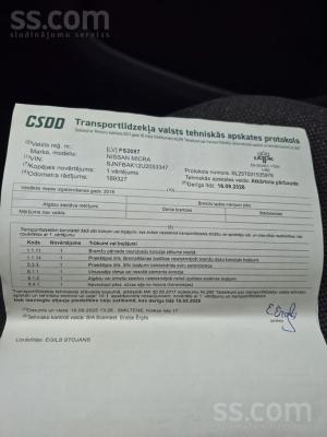 Zaļš Nissan Micra 2005 Valka, ar dzinēja tilpumu 1.20 L un nobraukumu 196 tūkst. km par 900 €, foto 16 vietnē AUTOMOTO.COM.LV