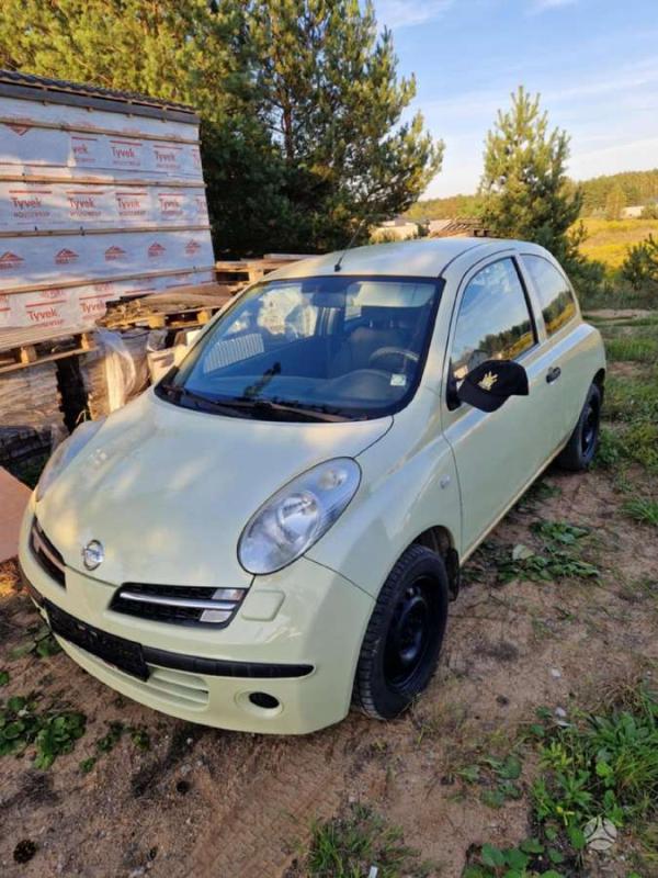 Green Nissan Micra 2006 in Vilnius, with an engine capacity of 1.24 L and mileage of 200 thousand km for 850 €, photo 1 on AUTOMOTO.COM.LV