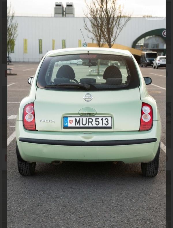 Green Nissan Micra 2006 in Vilnius, with an engine capacity of 1.20 L and mileage of 130 thousand km for 1800 €, photo 4 on AUTOMOTO.COM.LV