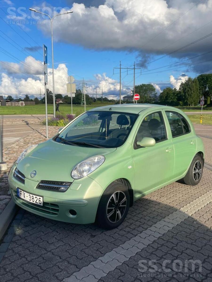 Zaļš Nissan Micra 2006 Rīga, ar dzinēja tilpumu 1.20 L un nobraukumu 130 tūkst. km par 2450 €, foto 1 vietnē AUTOMOTO.COM.LV