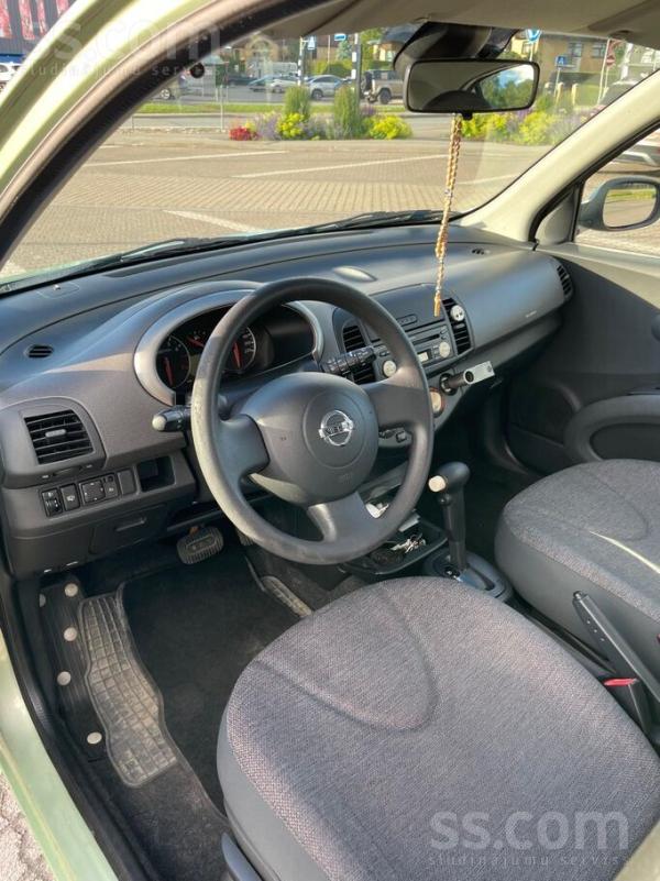 Green Nissan Micra 2006 in Riga, with an engine capacity of 1.20 L and mileage of 130 thousand km for 2450 €, photo 4 on AUTOMOTO.COM.LV