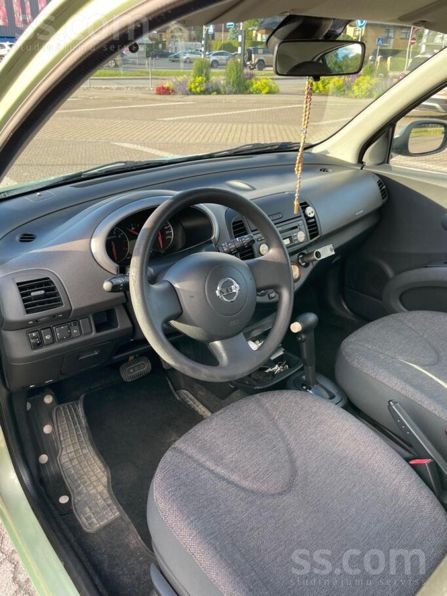 Zaļš Nissan Micra 2006 Rīga, ar dzinēja tilpumu 1.20 L un nobraukumu 130 tūkst. km par 2450 €, foto 5 vietnē AUTOMOTO.COM.LV
