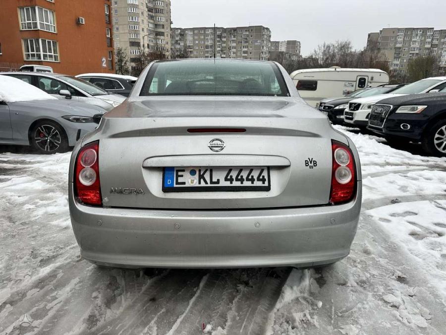 Grey Nissan Micra 2006 in Vilnius, with an engine capacity of 1.60 L and mileage of 167 thousand km for 1650 €, photo 6 on AUTOMOTO.COM.LV